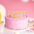 Kjøp Happy Birthday Kakelys Glitter Gull Online - Nå kun 59 - Temashop.no