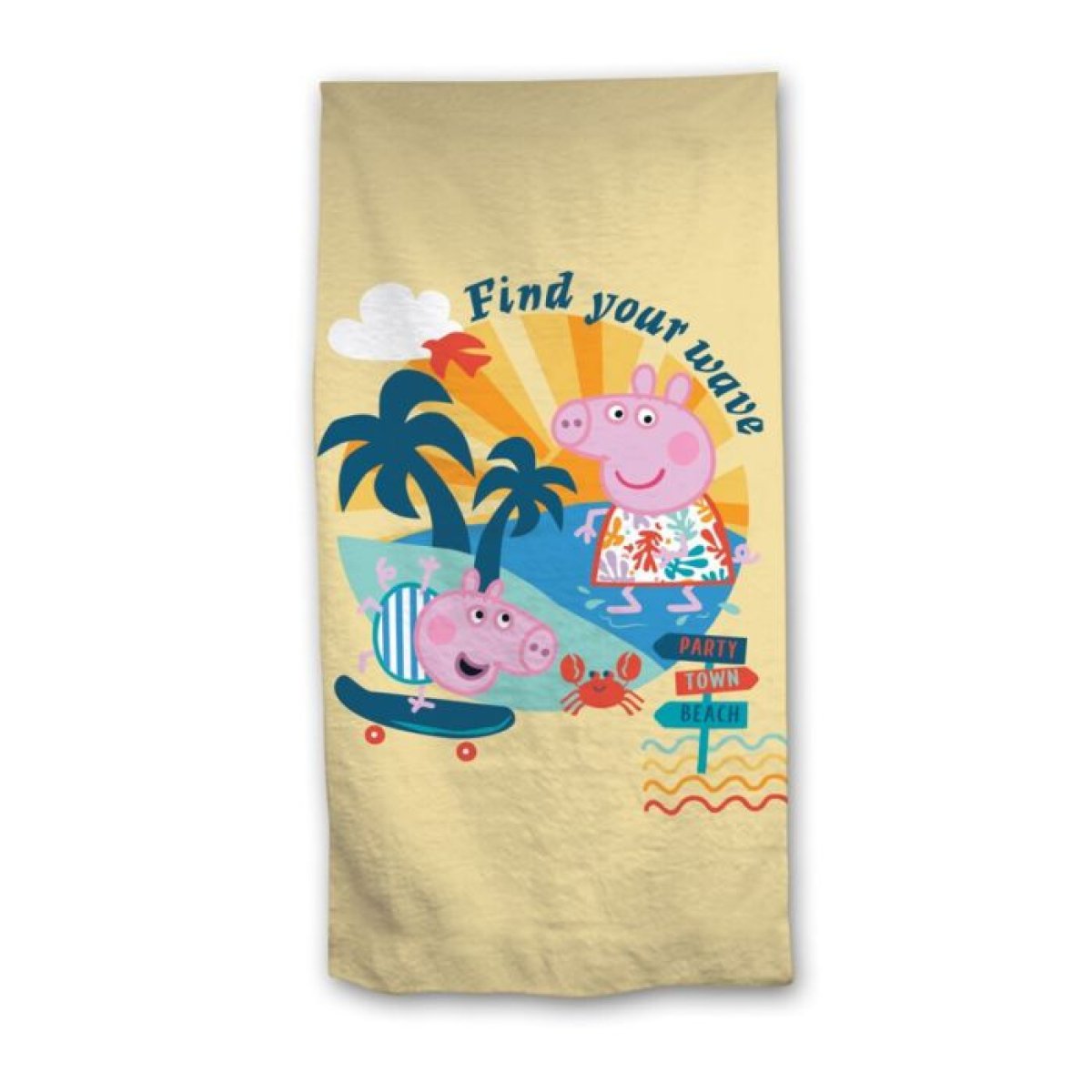 Kjøp Peppa Gris® Beach Badehåndkle Online - Nå kun 99 - Temashop.no