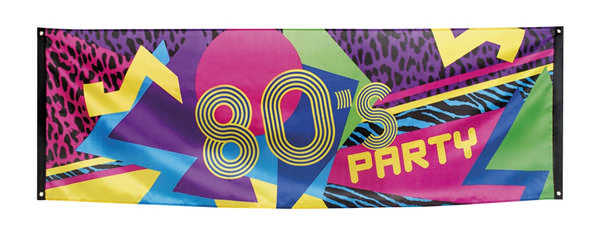 Kjøp 80-talls Party Banner Online - Nå kun 129 - Temashop.no