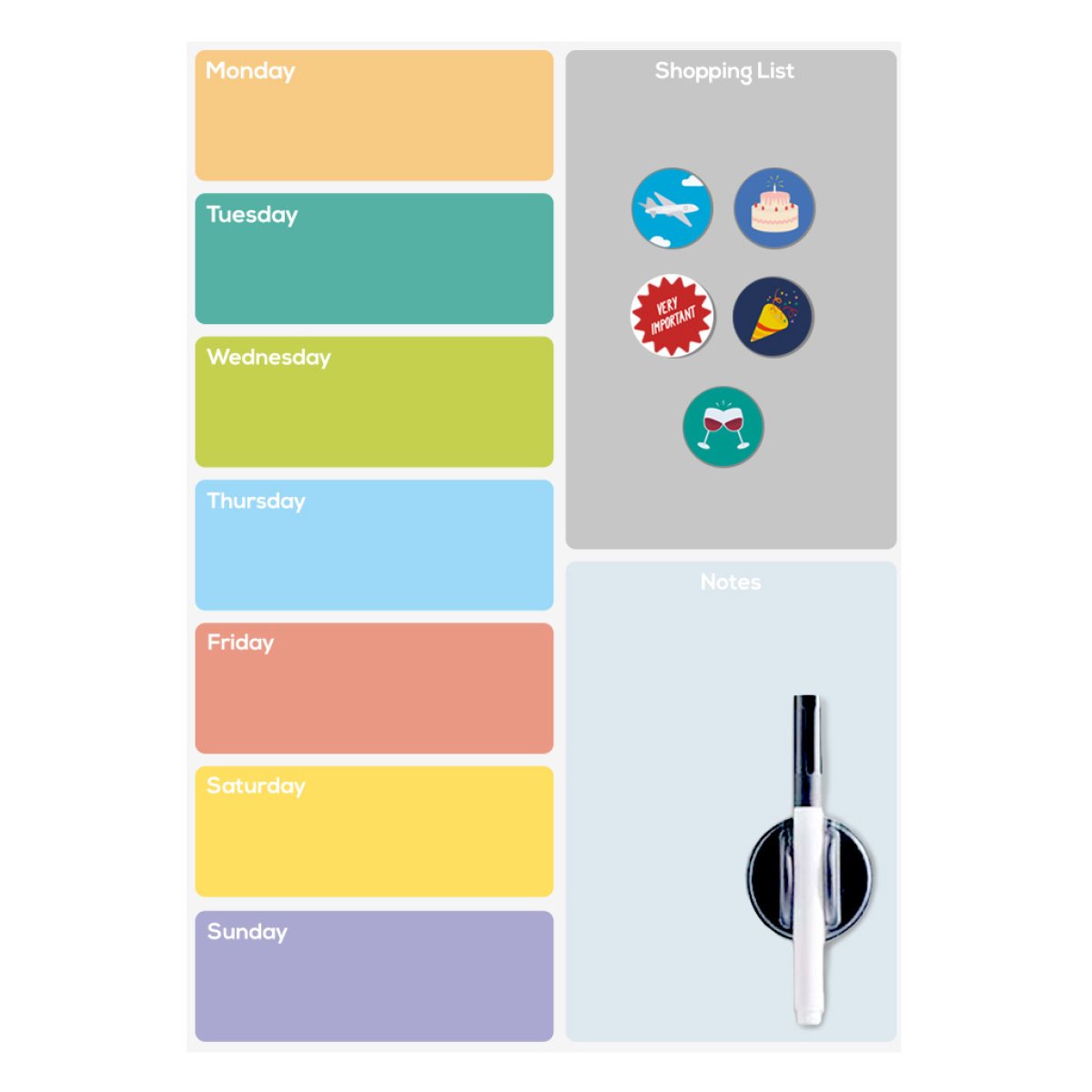 Kjøp Magnetisk Ukeplan Online - Nå kun 159 - Temashop.no