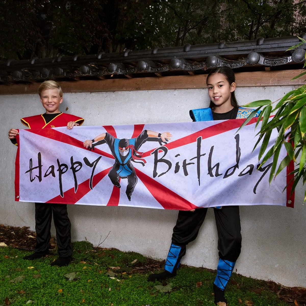 Kjøp Ninja Party Happy Birthday Banner Online - Nå kun 99 - Temashop.no