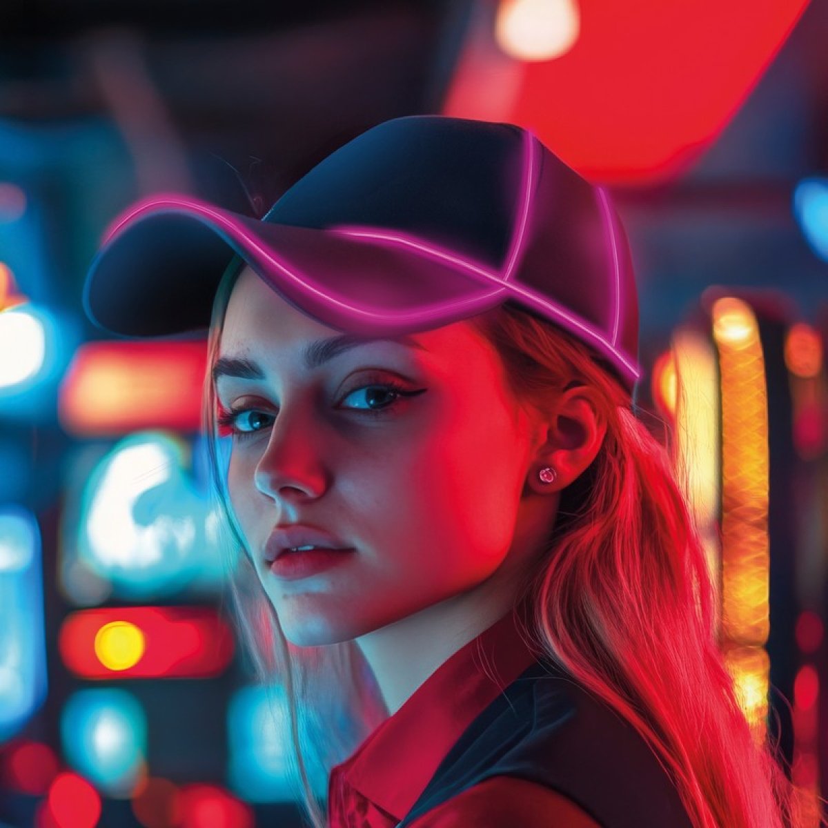 Kjøp Neon LED Caps Rosa Online - Nå kun 159 - Temashop.no
