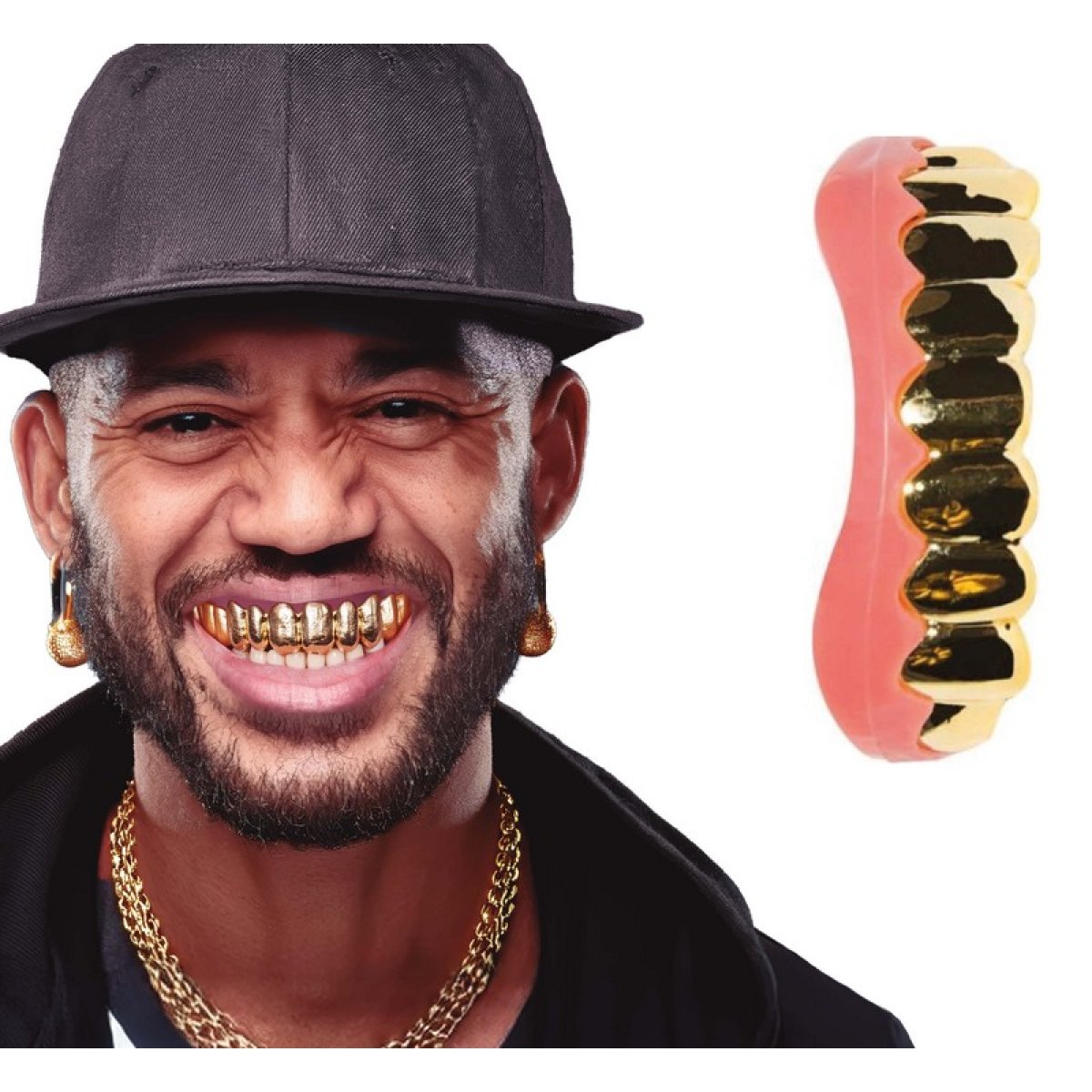 Kjøp Gull Grillz Gangster Tenner Online - Nå kun 159 - Temashop.no