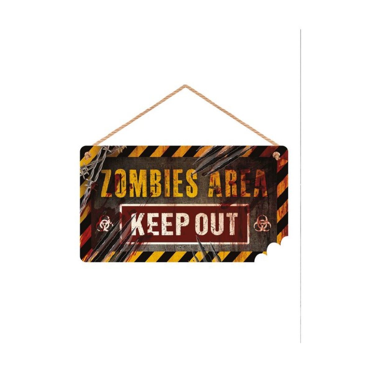 Kjøp Zombie Area Treskilt Online - Nå kun 59 - Temashop.no