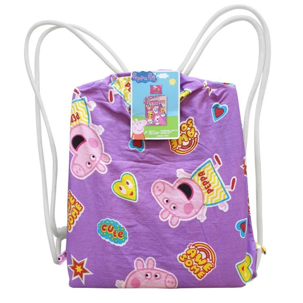 Kjøp Peppa Gris® Happy Bomull Sengetøy Online - Nå kun 489 - Temashop.no