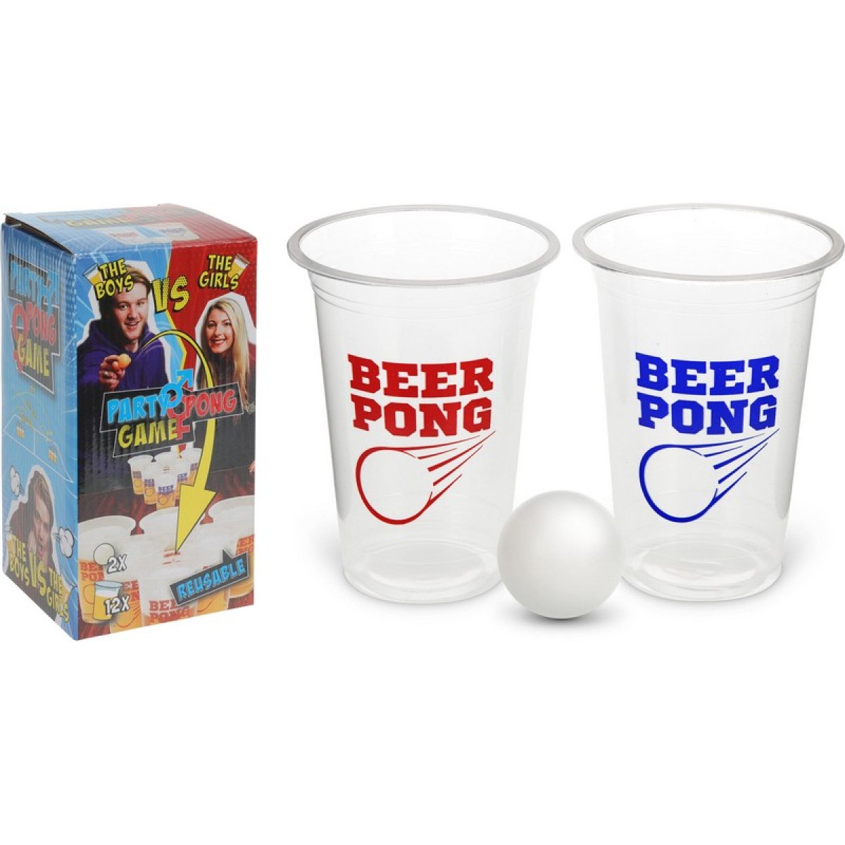 Kjøp Gjenbrukbare Beer Pong Kopper & Baller Online - Nå kun 79 ...
