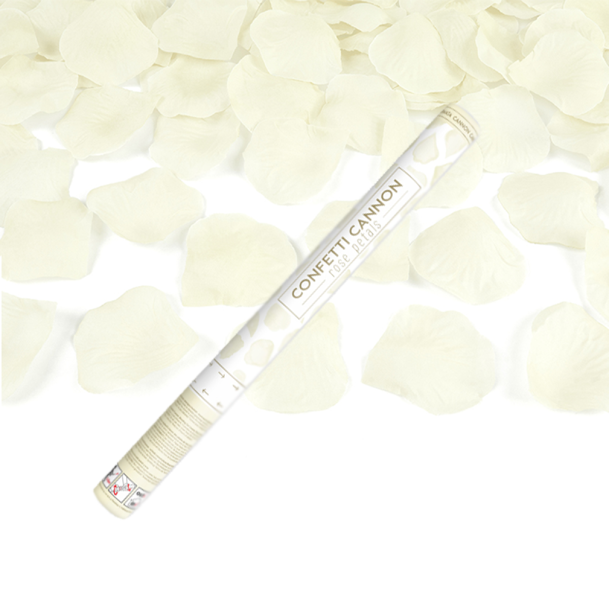 Kjøp Konfettirør Kremhvite Roseblader Online - Nå kun 59 - Temashop.no