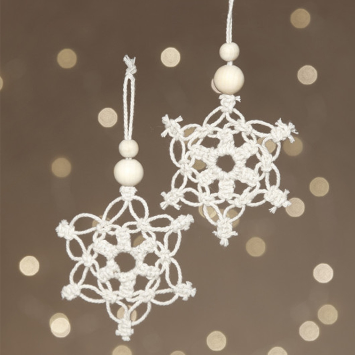 Kjøp Makramè Julepynt: Iskrystall DIY Online - Nå kun 59 - Temashop.no