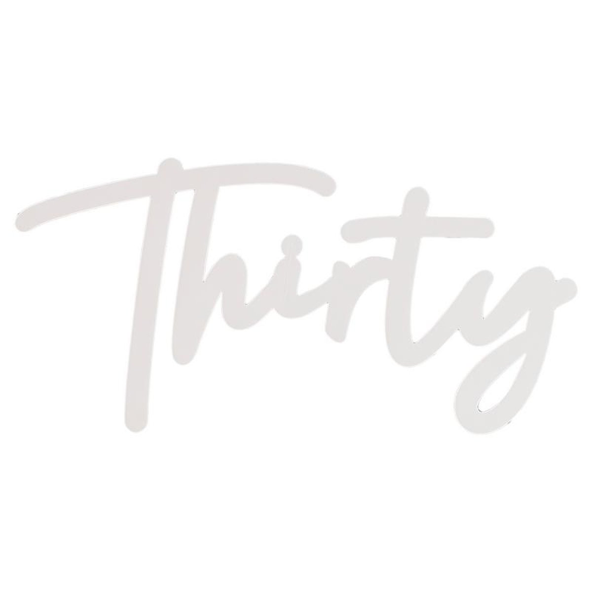 Kjøp Thirty Skilt Hvit Online - Nå kun 159 - Temashop.no