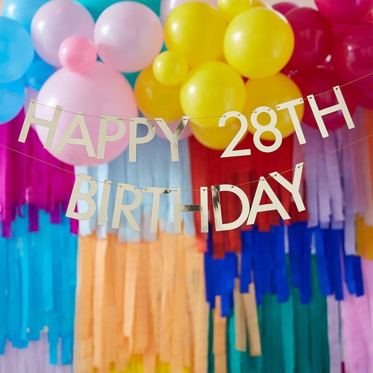 Kjøp Personlig Happy Birthday Girlander DIY Gull Online - Nå kun 159 ...