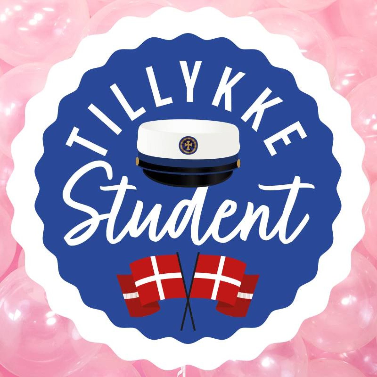 Kjøp Personlig Tillykke Student Dansk Ballongboks™ Blå Online - Nå kun ...