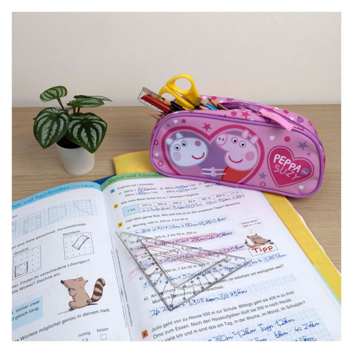 Kjøp Peppa Gris® Peppa & Suzy Pennal Rosa Online - Nå kun 109 - Temashop.no