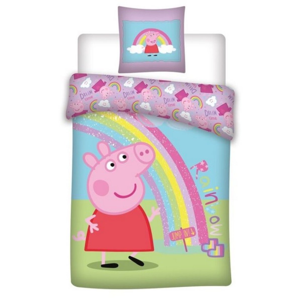 Kjøp Peppa Gris® Regnbue Sengetøy Online - Nå kun 309 - Temashop.no