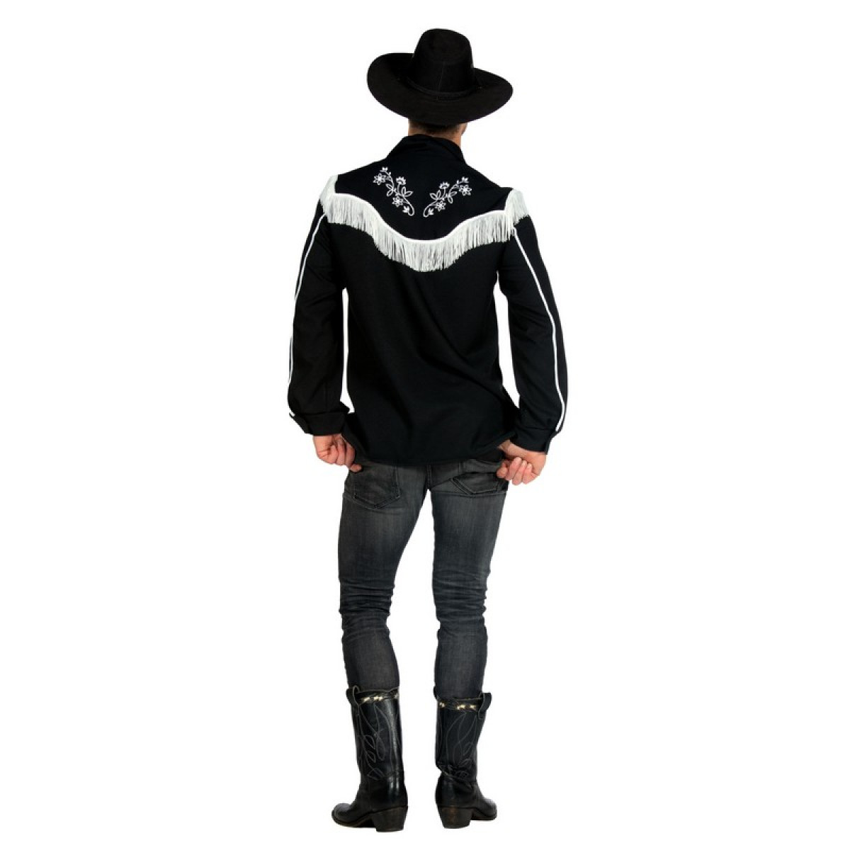 Kjøp Western Cowboy Skjorte Svart og Hvit Online - Nå kun 599 - Temashop.no
