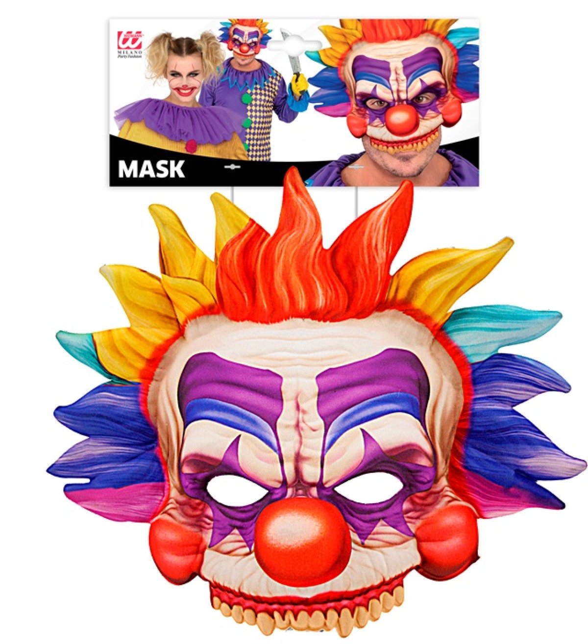 Kjøp Psykopat Klovn Maske Regnbue Online - Nå kun 99 - Temashop.no