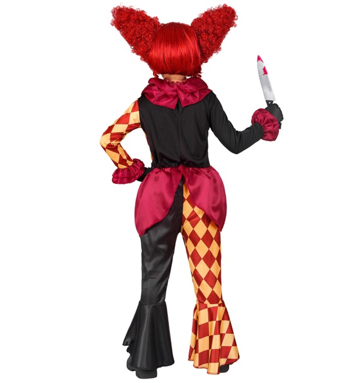 Kjøp Rutete Horror Klovn Barnekostyme Rød og Svart Online - Nå kun 349 ...