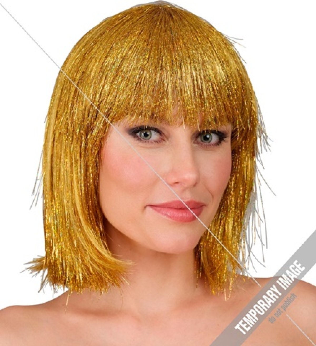 Kjøp Glitter Disco Parykk Gull Online - Nå kun 159 - Temashop.no